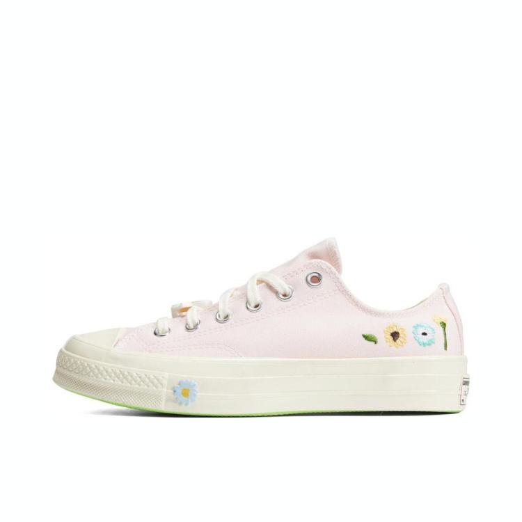 Converse Chuck Taylor 70s 2023年新款男女款花卉刺绣低帮系带帆布鞋 In Pink | ModeSens